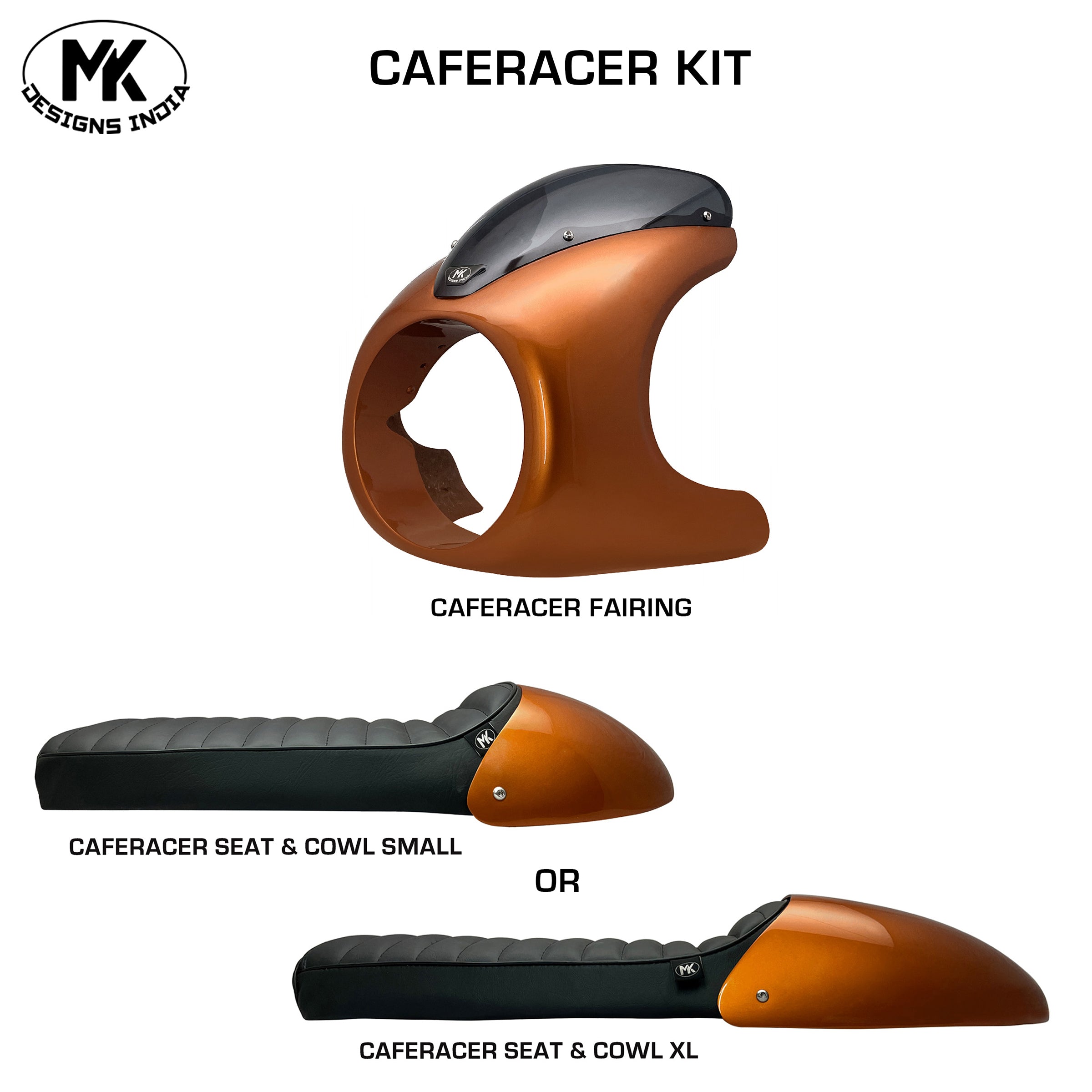 CafeRacer Kit (Interceptor / GT 650) – MK DESIGNS INDIA