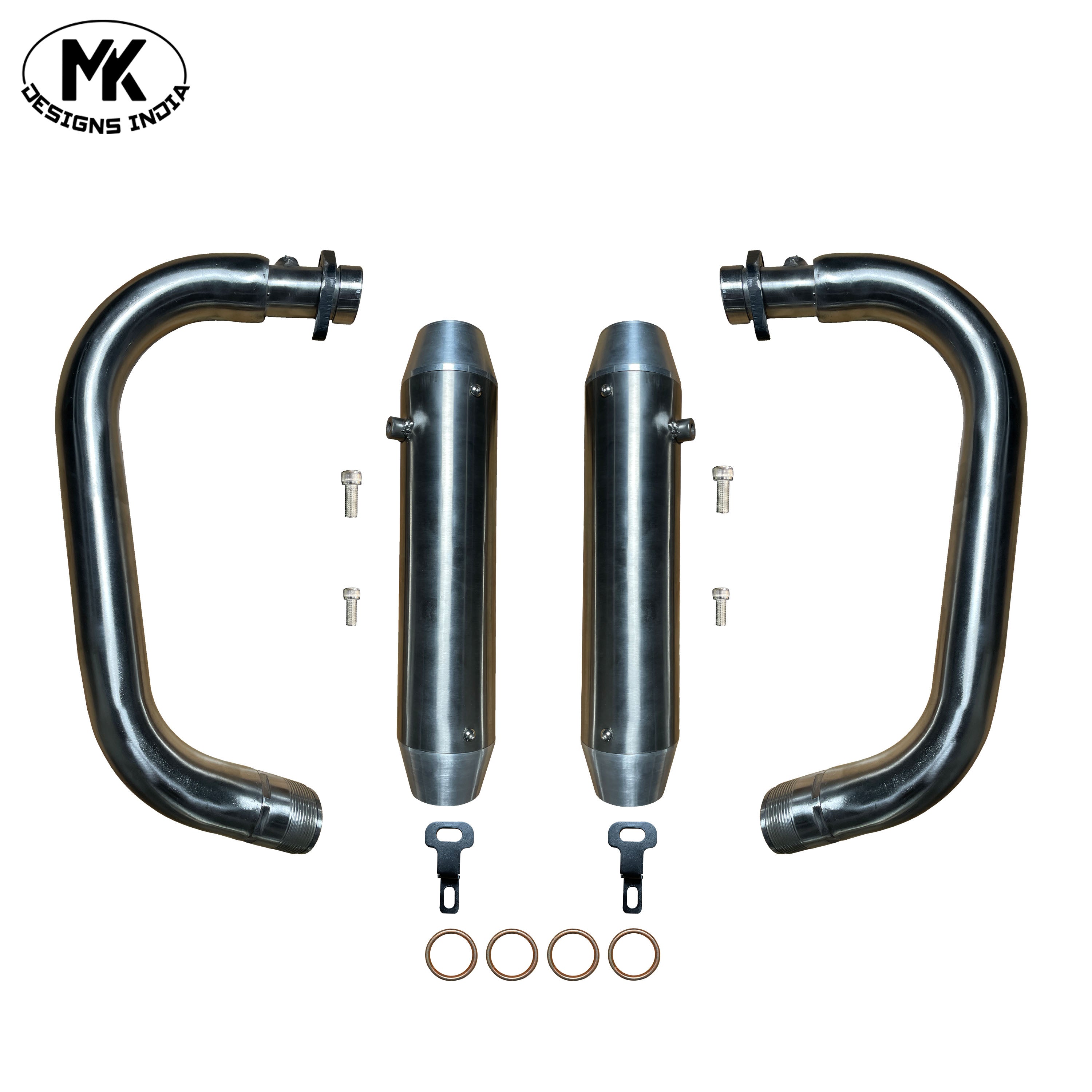 Bobber Exhaust - 2X2 Full System – MK DESIGNS INDIA